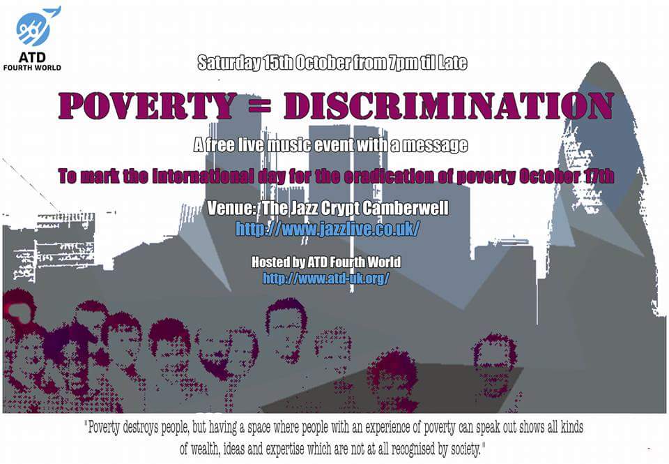 Poverty = Discrimination Music with a message event 10/5/2016 - ATD ...