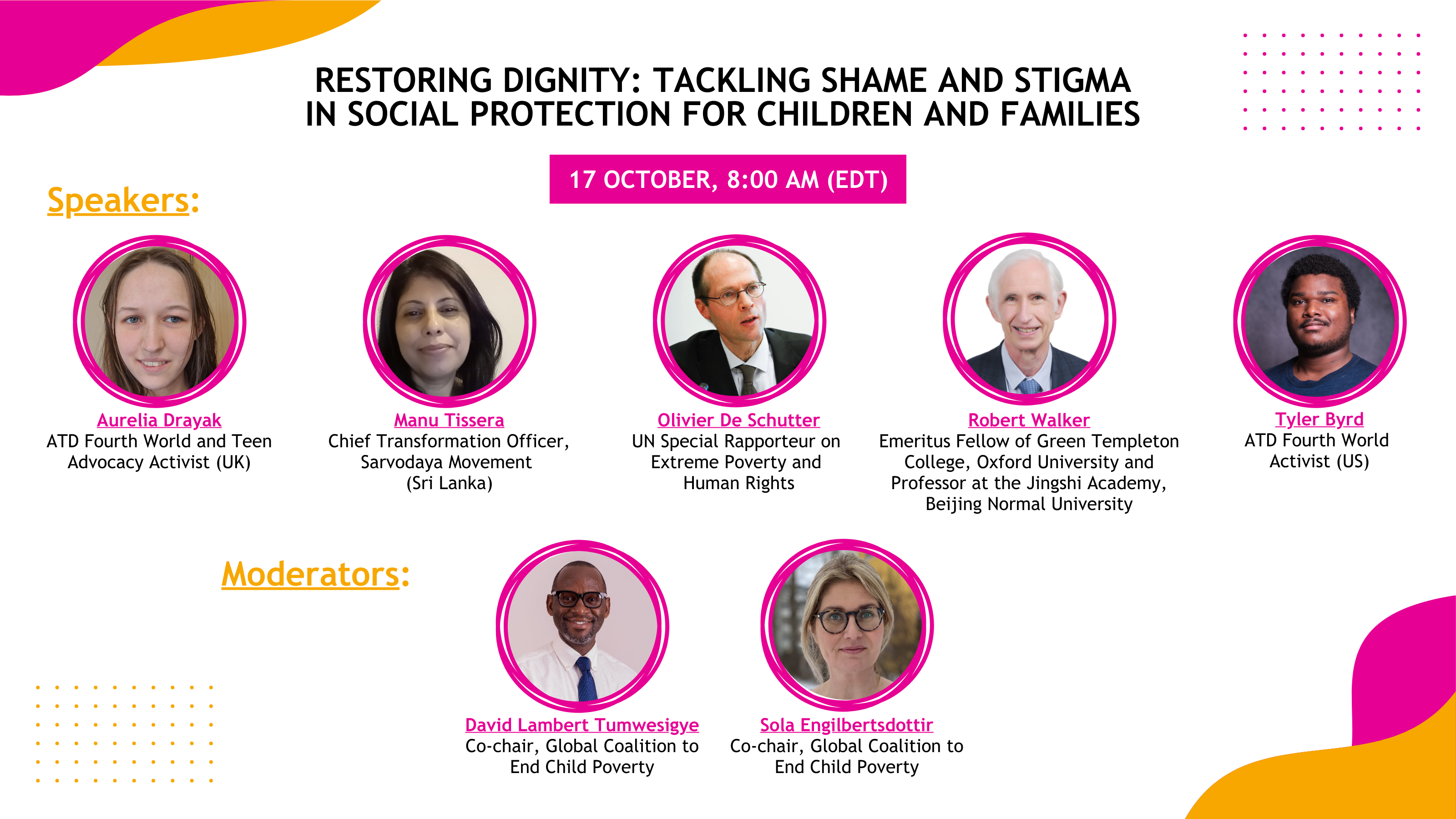 'Restoring Dignity': A Global Coalition to End Child Poverty Webinar - ATD Fourth World UK